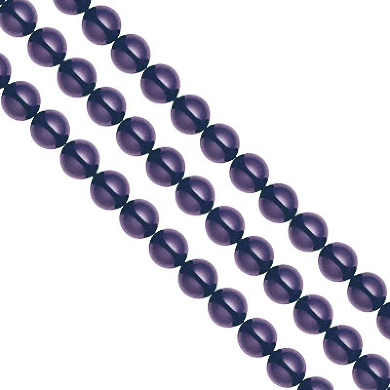 Aurora Crystal Pearls (premiumkvalitet), 4mm, Night Blue, 50st