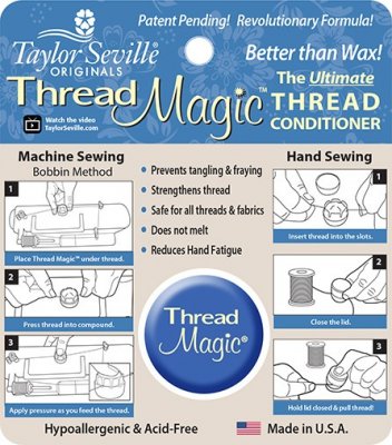 Thread Magic - mineral thread wax in a smart jar